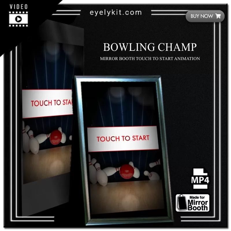 Mirror Booth Start Screens - BOWLING CHAMP