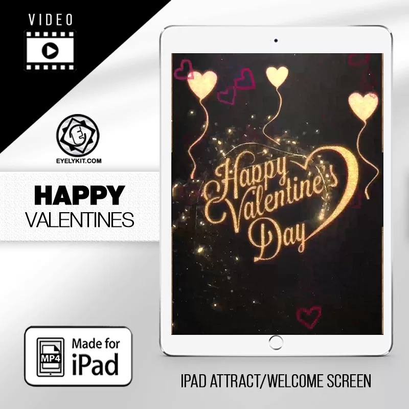 IPad Valentine Screen- HAPPY VALENTINES. 100's Free