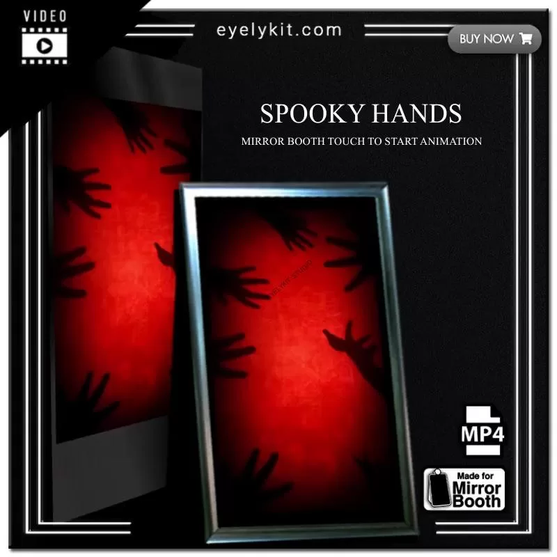 Mirror Booth Start Screens - SPOOKY HANDS