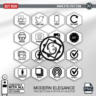 IPad Photobooth Buttons - MODERN ELEGANCE - BUTTONS