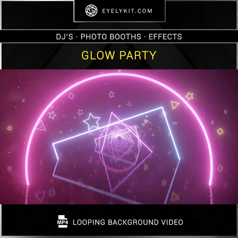 PHOTO BOOTH VIDEO BACKGROUND GLOW PARTY