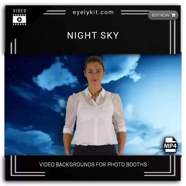 PHOTO BOOTH VIDEO BACKGROUND - NIGHT SKY
