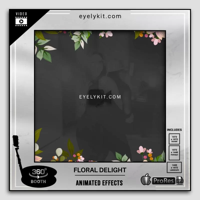 360 Photo Booth Effects - FLORAL DELIGHT