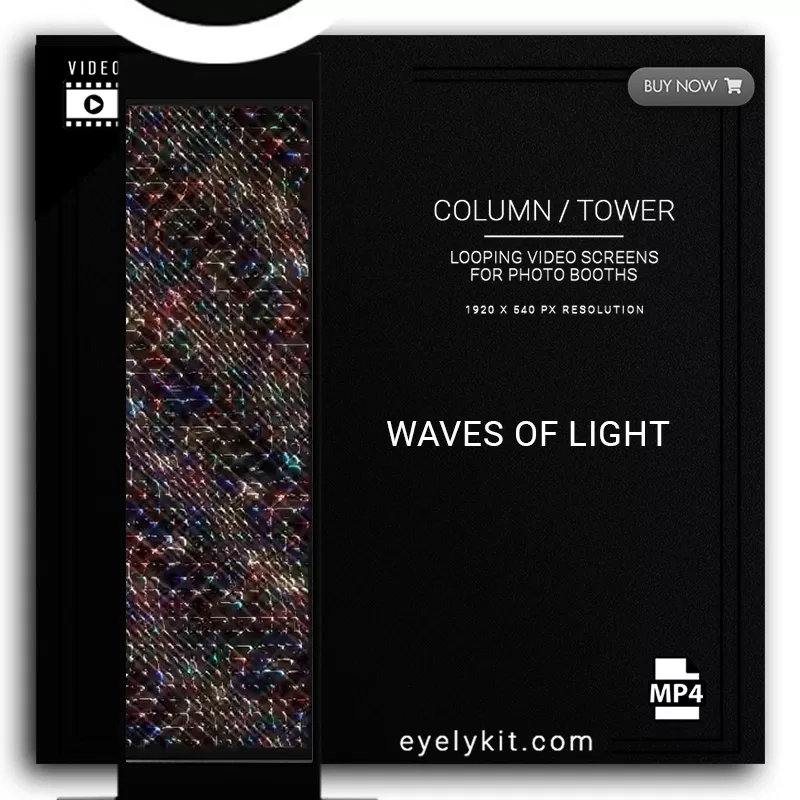 AURA VIEW COLUMN SCREEN - LIGHT WAVE -100'S OF VIDS