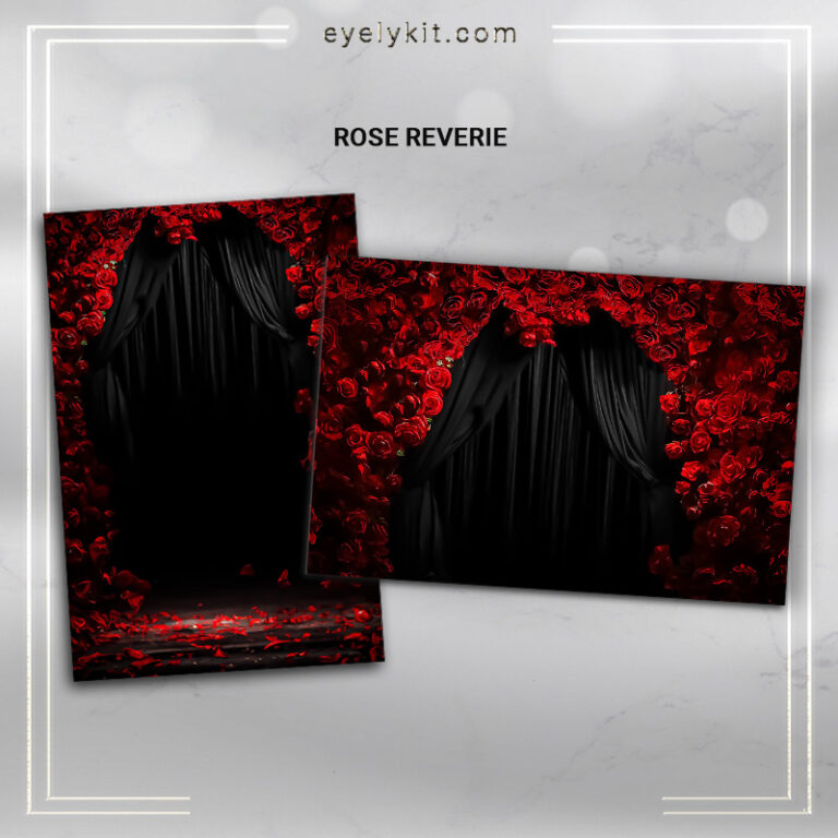 100+ Beautiful Red Roses Virtual Backdrop Photo Booths