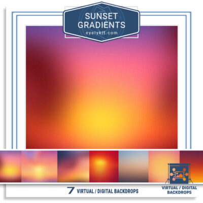10+ Stunning Sunset Gradient Backdrops For Photo Booths