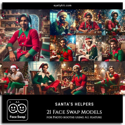 100+ Stunning Santas Elves Photo Booth Face Swap Avatars